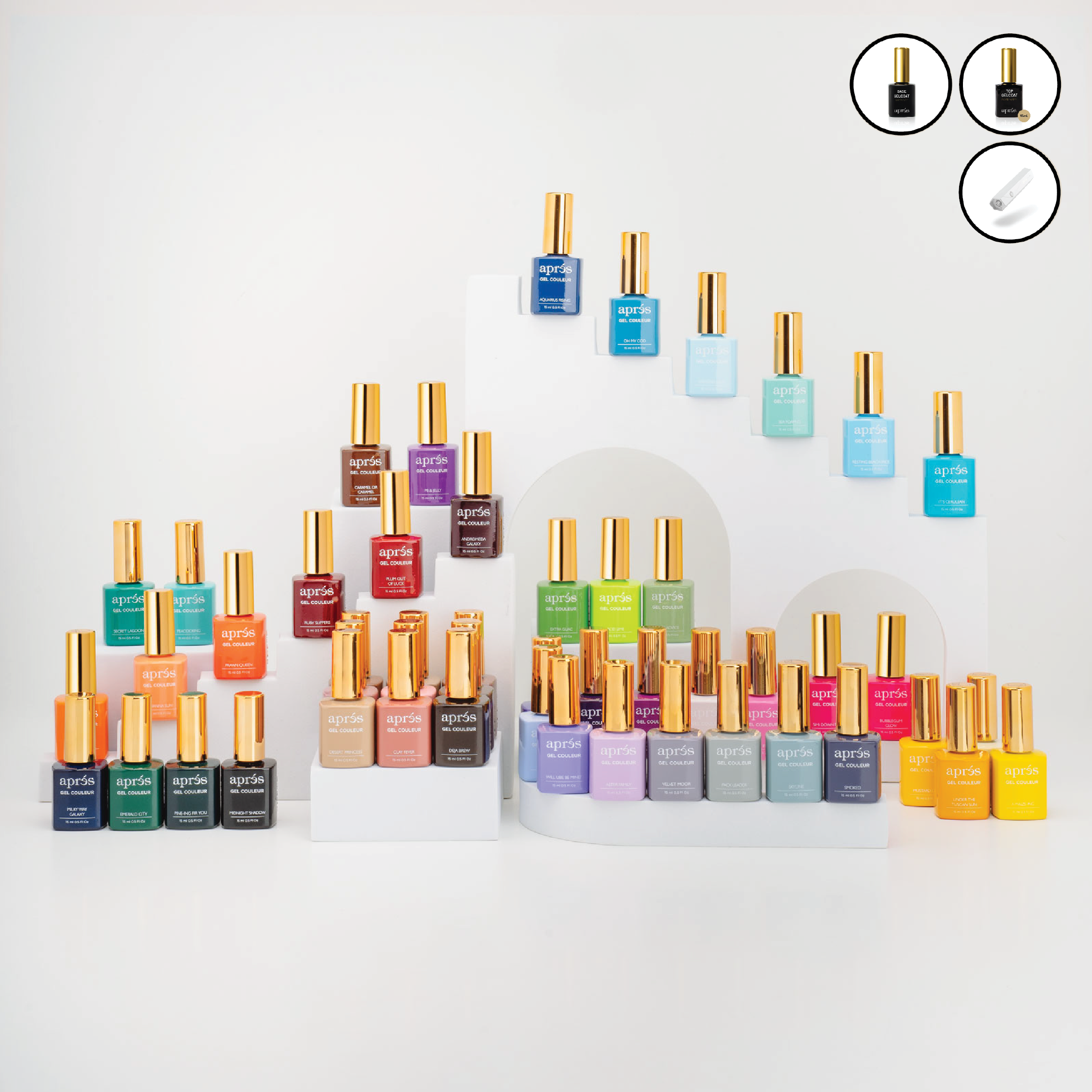 Aprés Gel Color Polish - Vibrant, Long-Lasting Shades