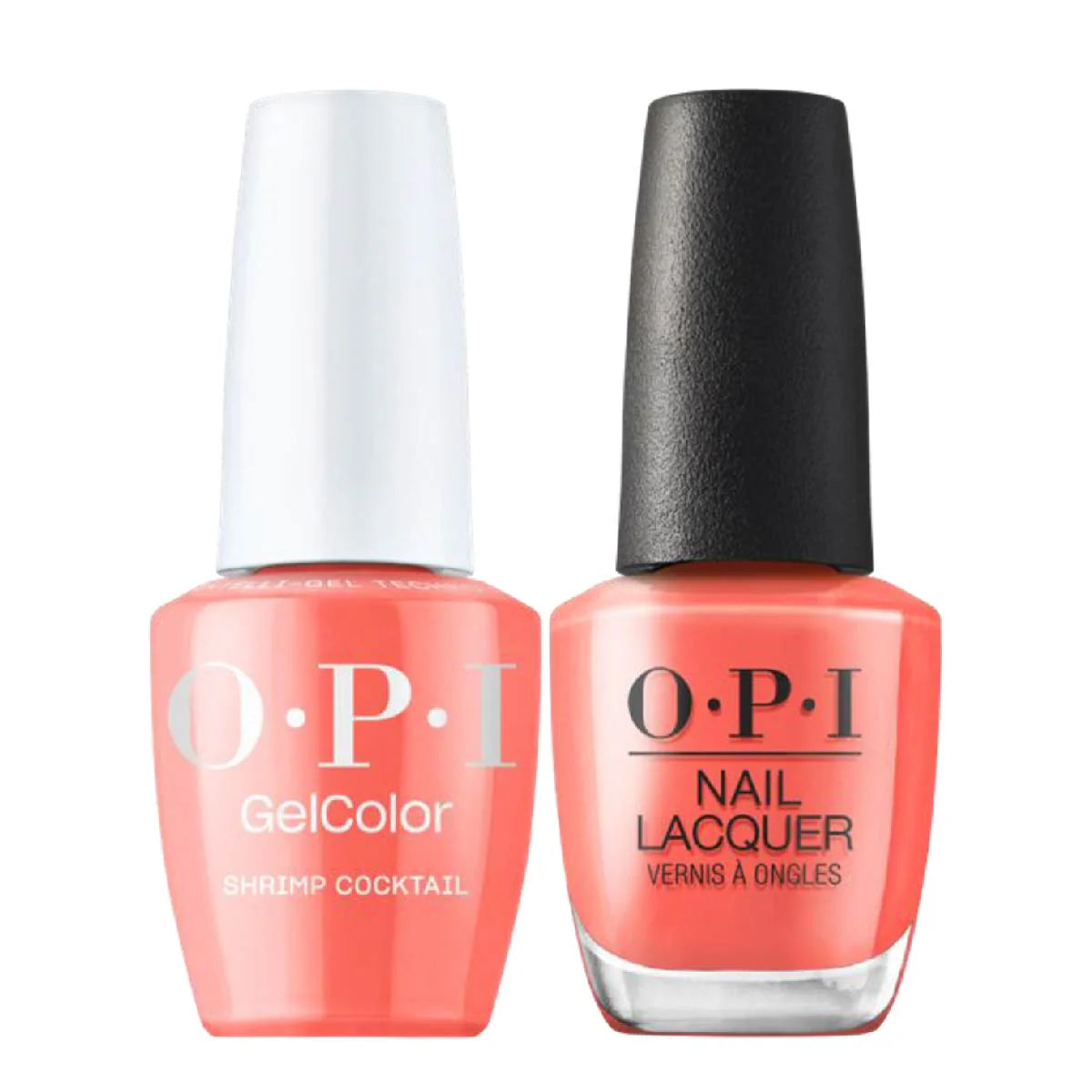 OPI GelColor Intelli-Gel + Matching Lacquer Shrimp Cocktail GCS068
